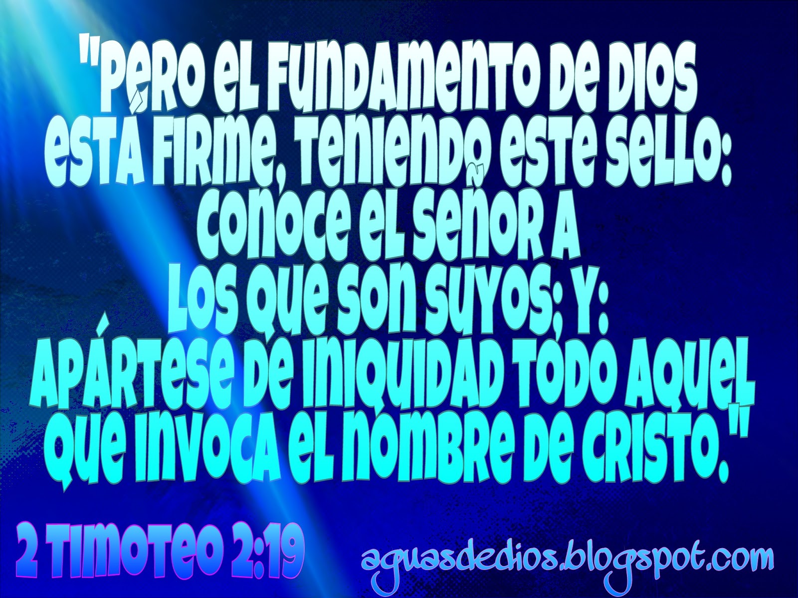 Compartamos la Palabra de Elohim: Pero el fundamento de Dios está firme ... Compartamos la Palabra de Elohim: Pero el fundamento de Dios está firme ...