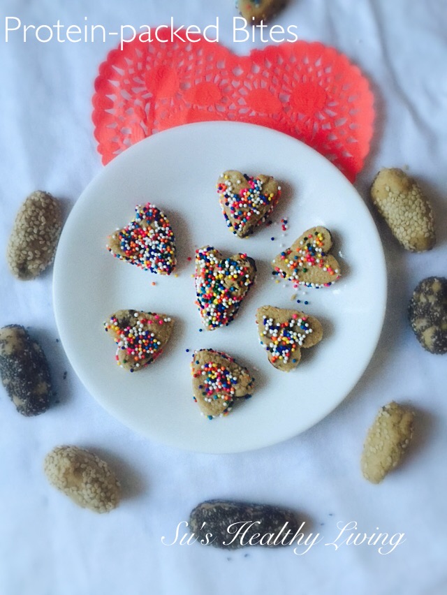 Su'sHealthyLiving: Protein-packed Bites with Chocolate Chips.