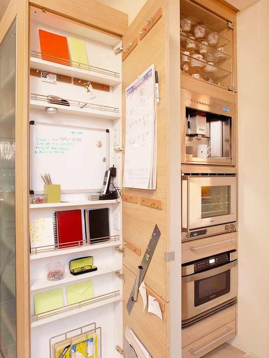 Mil ideas para la casa y el jardin ♥: Escritorio vertical de cocina ...