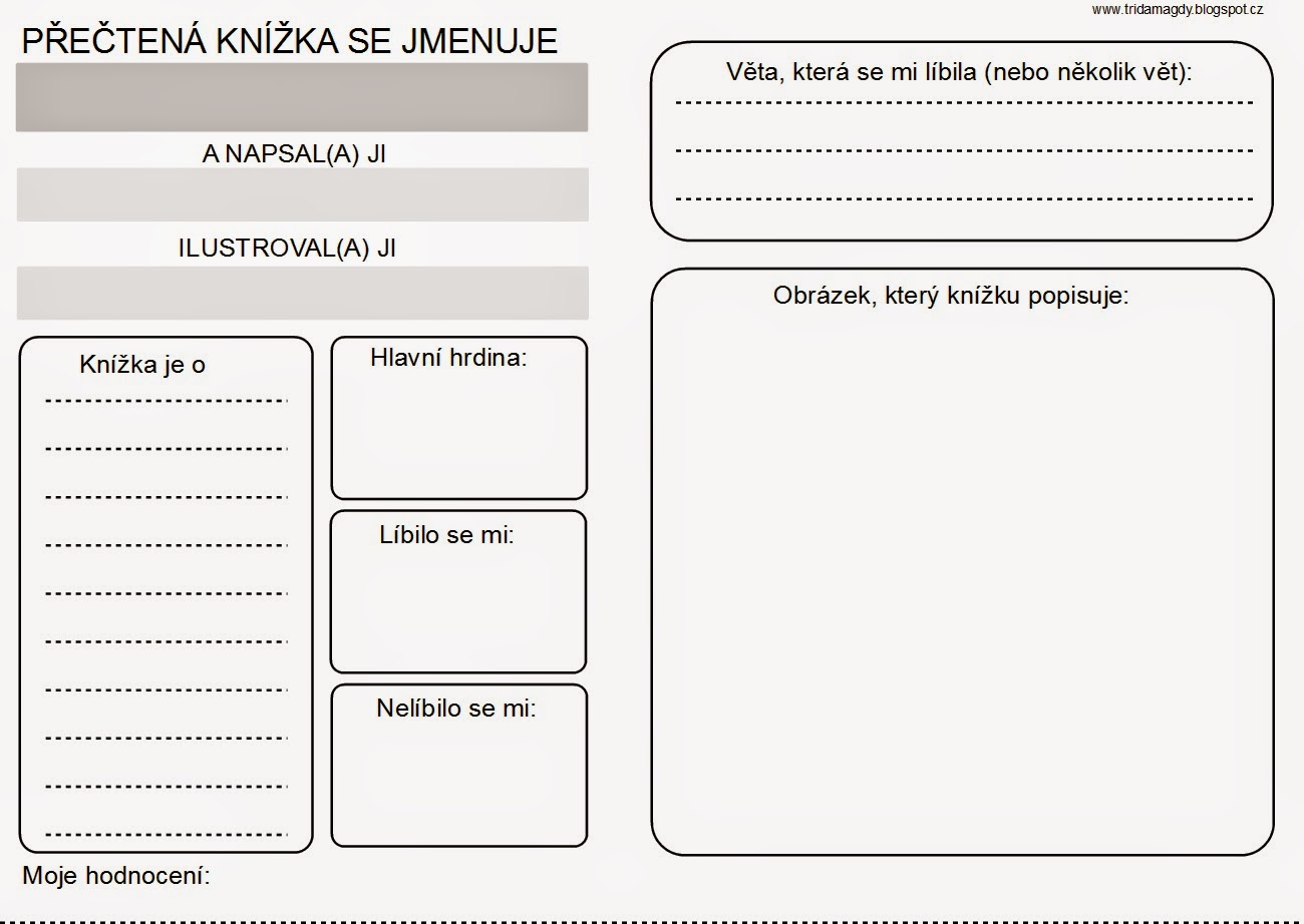 Prvňáci : Čtenářský deník