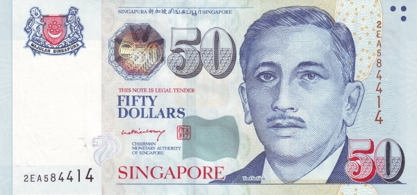 Matawang Singapore (50 Dollars) - Tukaran Mata Wang - Kadar Tukaran Wang