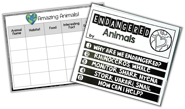 Earth Day and Endangered Animals - Second Grade Stories