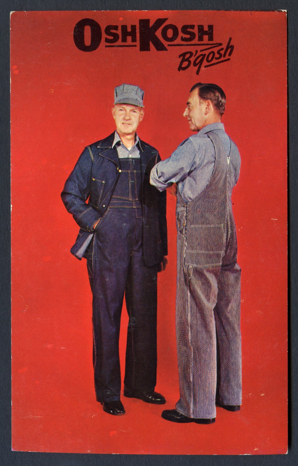 Union-Made: 1955 Oshkosh B'Gosh Chrome Advertising Postcard