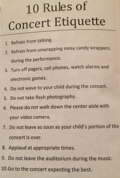 Digital Notebook: 'Tis the Season for Concert Rudeness