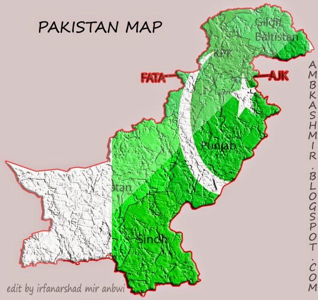PAK MAP, Pakistan Map-AMB DADYAL AZAD KASHMIR