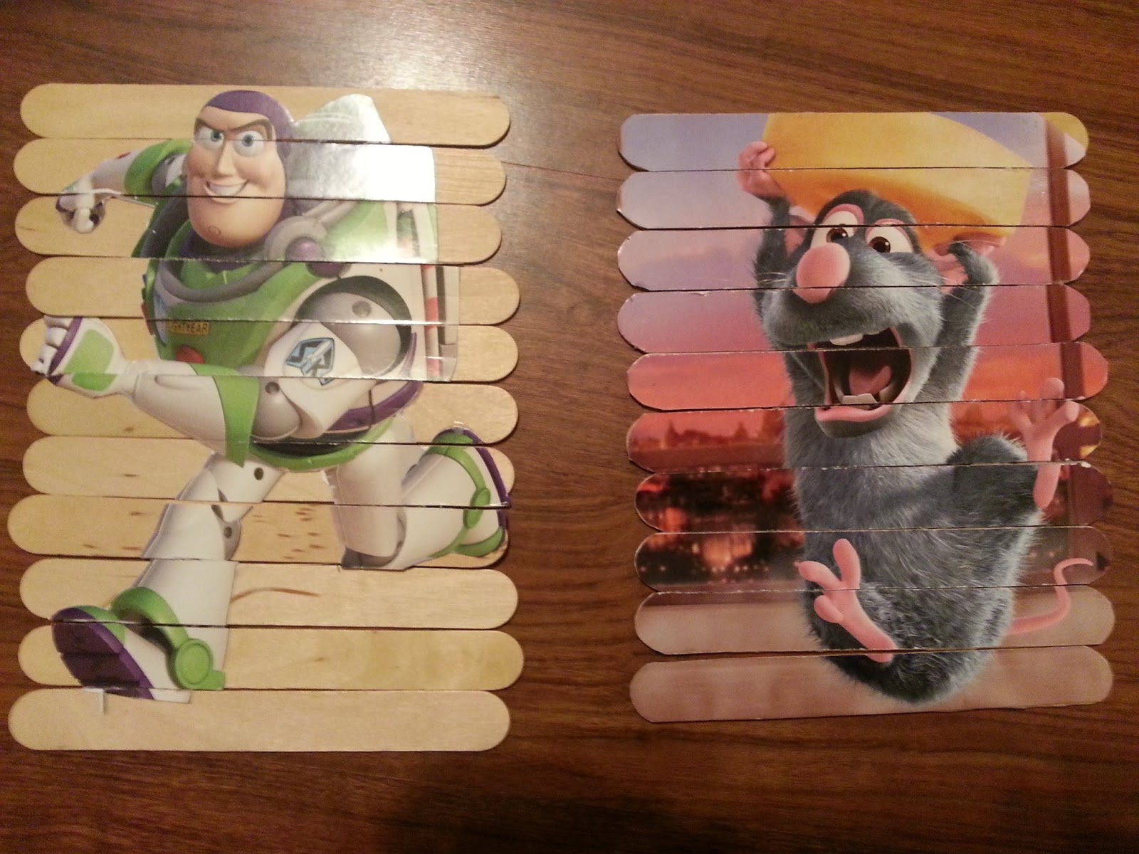 Popsicle Stick Puzzles