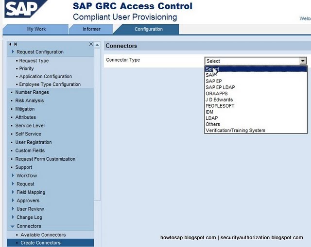 HOW TO SAP - GRC creating connectors ~ HOW TO SAP