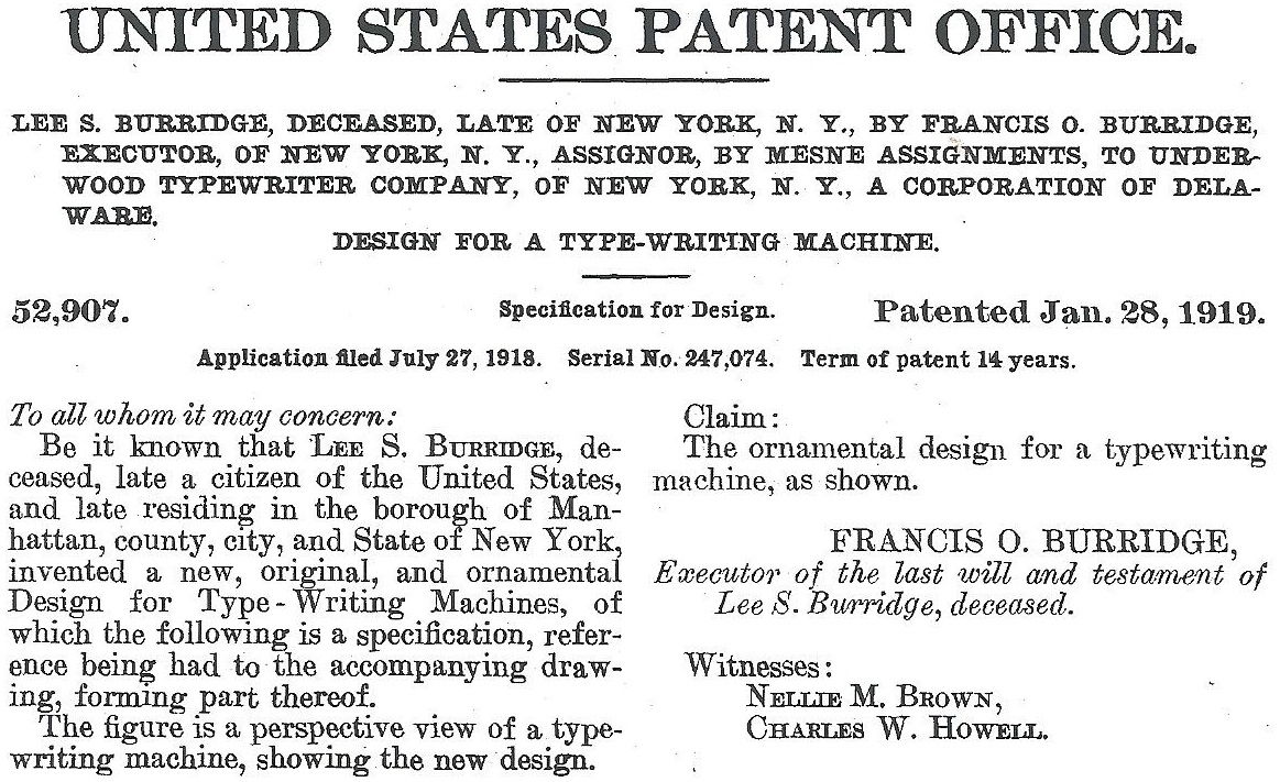 oz.Typewriter: Lee S.Burridge and the Underwood 3 Portable Typewriter