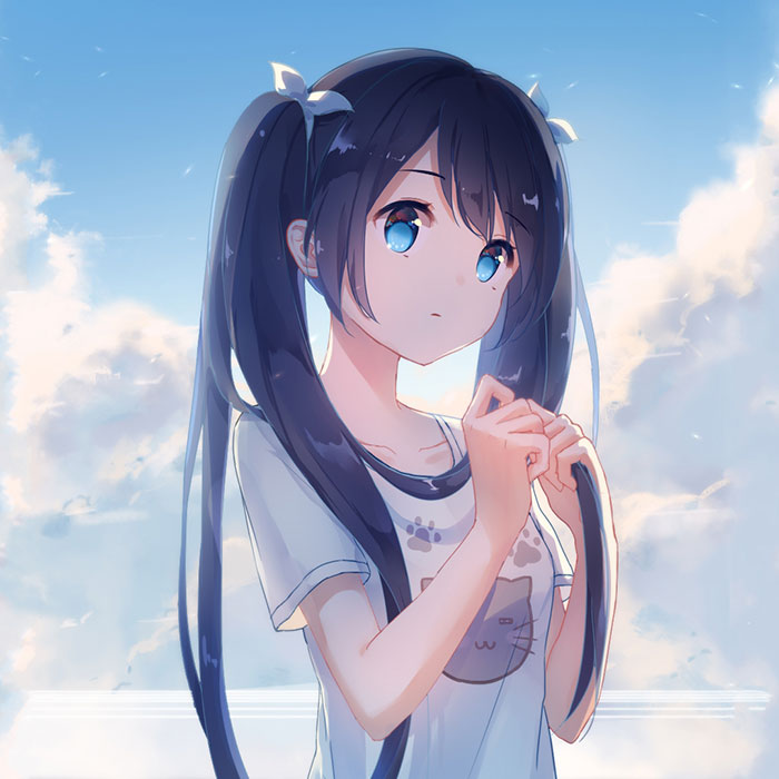 Girl in The Sky Wallpaper Engine