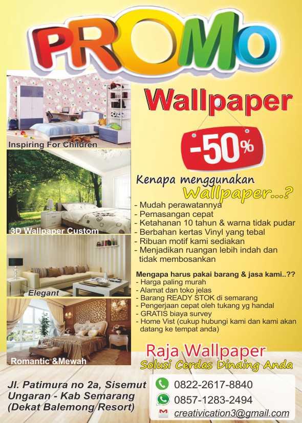 Brosur Promo Wallpaper - Raja Print