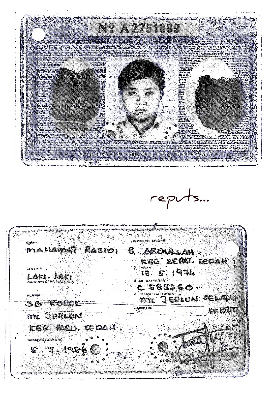 Hati Berkata Tangan Bersuara: IC Lama