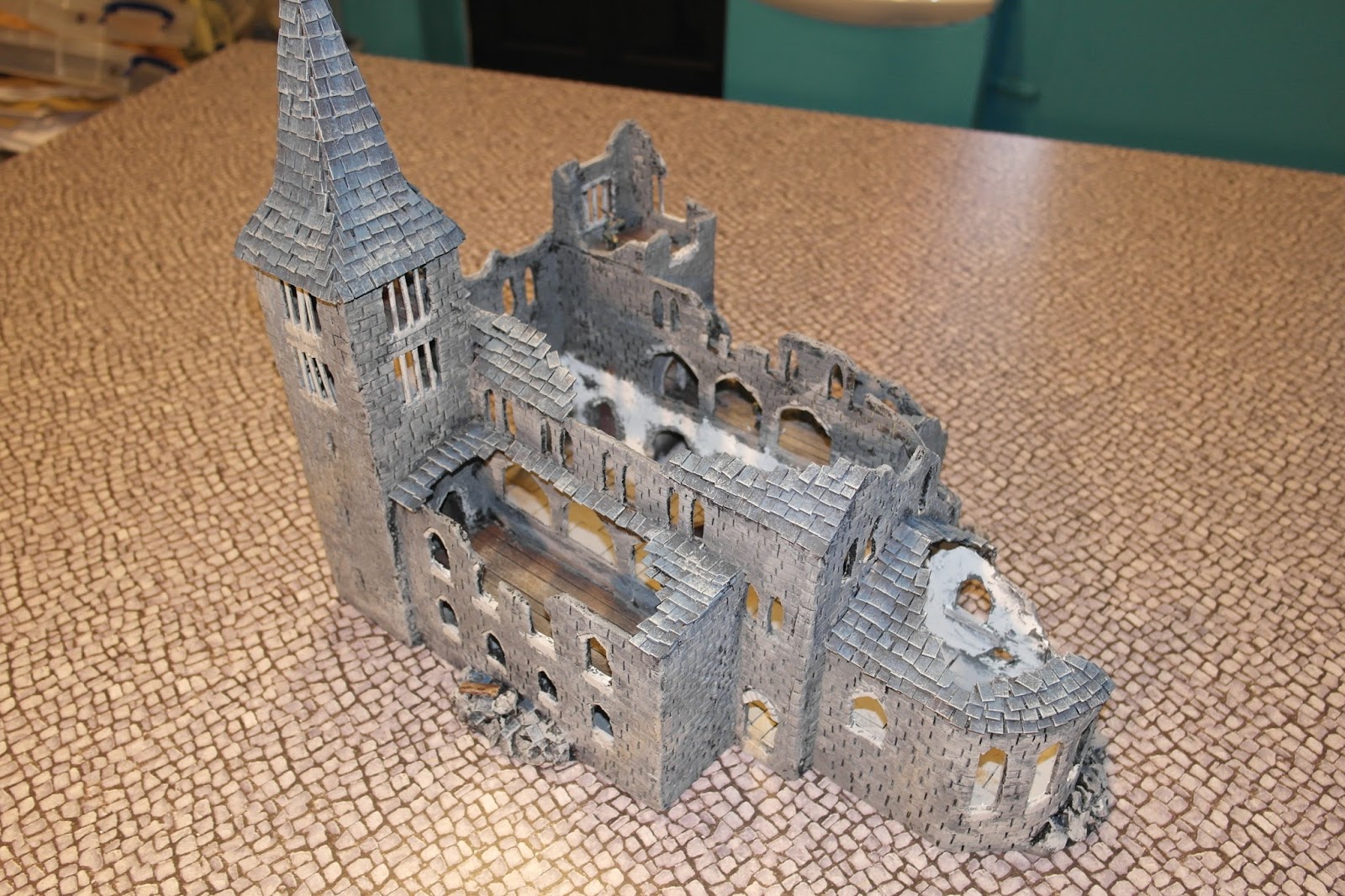 Shackled to a Corpse: Romanesque Church for bolt action 28mm scale