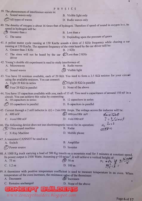 ECAT Past Paper 2014 (ORIGINAL)