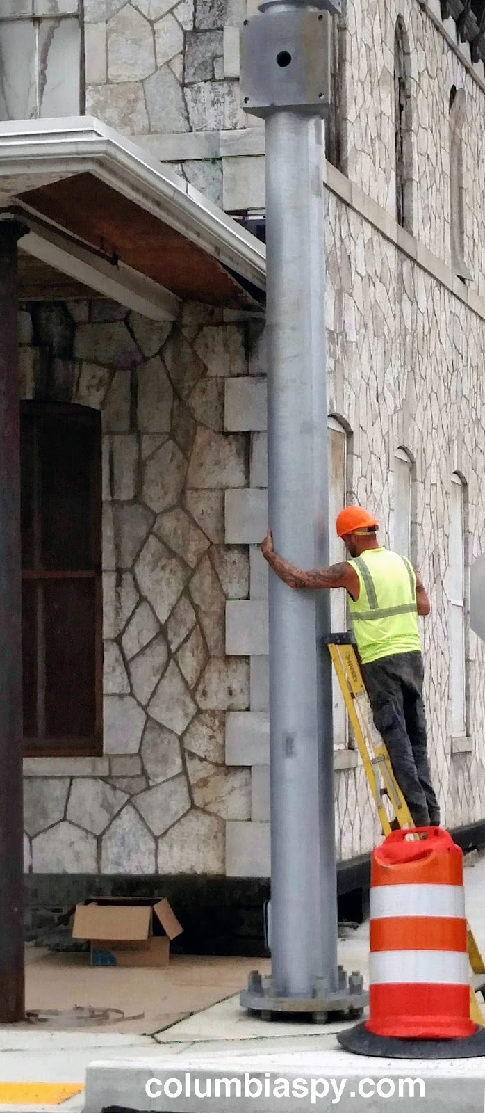 Traffic control devices being installed – Columbia Spy