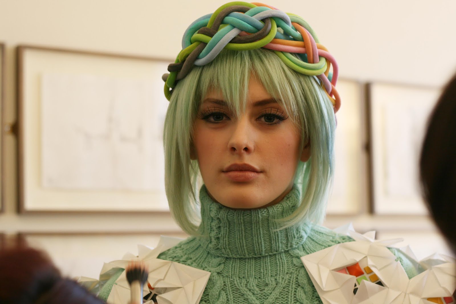 fredbutlerstyle: Thurs 23 Feb: Backstage at Fred Butler AW12 by Emily Beard