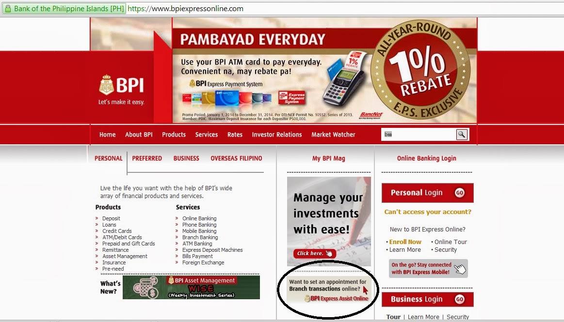 BPI's BEA Goes ONLINE 24/7! - Recycle Bin of a Middle Child