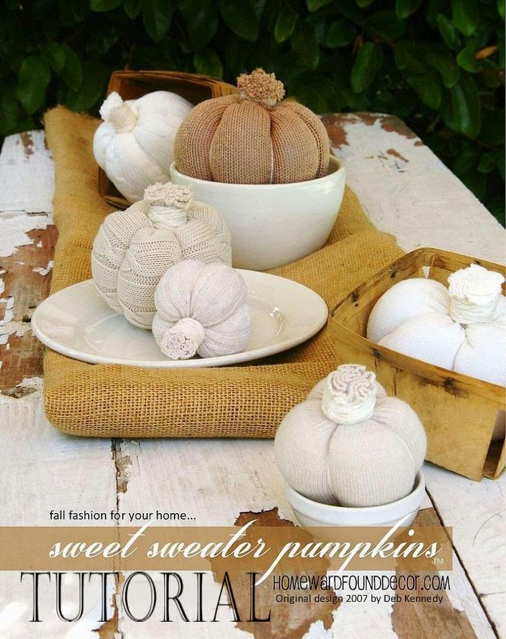 Original Sweet Sweater Pumpkin Tutorial homeward found decor