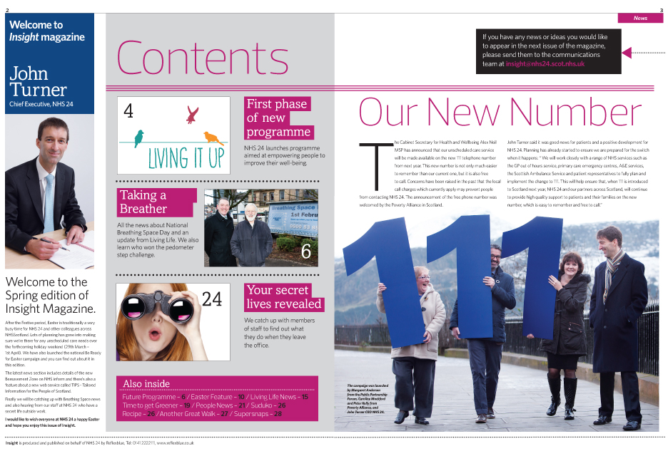 reflexblue.co.uk: NHS 24 Insight Magazine