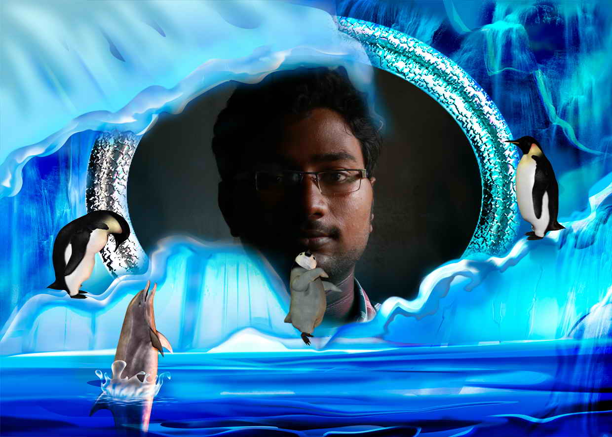 underwater psd photo frame frames - PSD