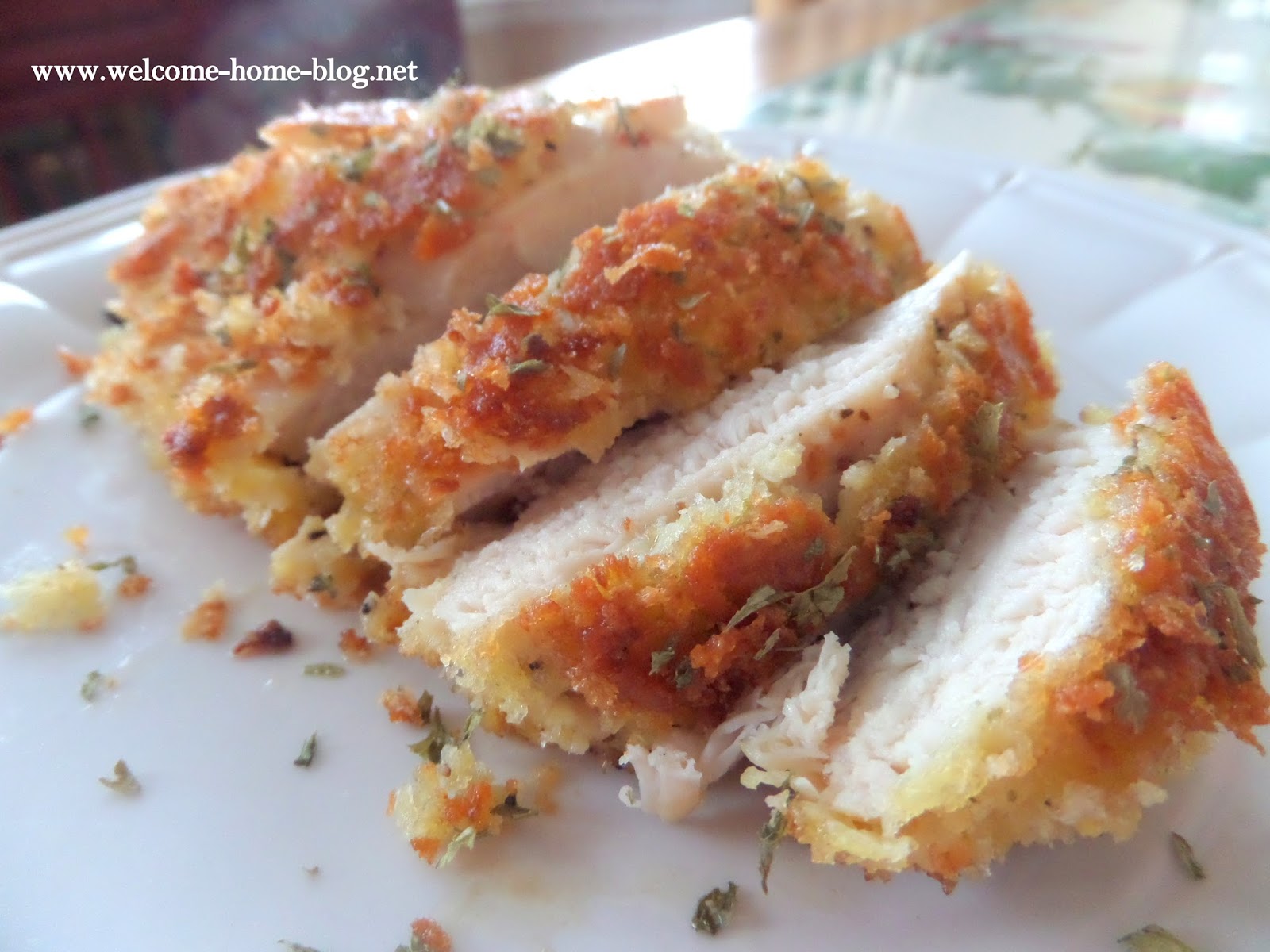 Welcome Home Blog: Parmesan Crusted Chicken