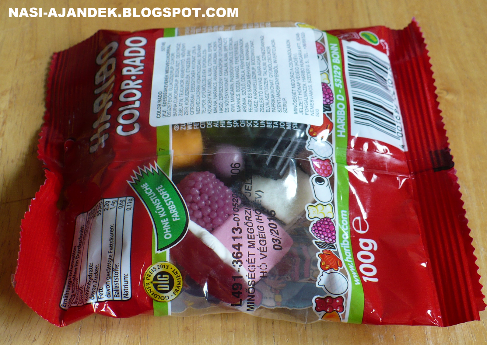 HARIBO 12.: COLOR-RADO: ÉDESGYÖKÉR-GYÜMÖLCS GUMICUKOR-VÁLOGATÁS