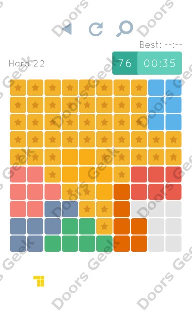 Blocks & Shapes [Hard] Level 22 Solution ~ Doors Geek