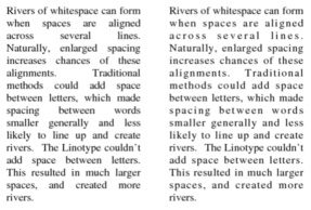 Sentence Spacing: A River Runs Through It