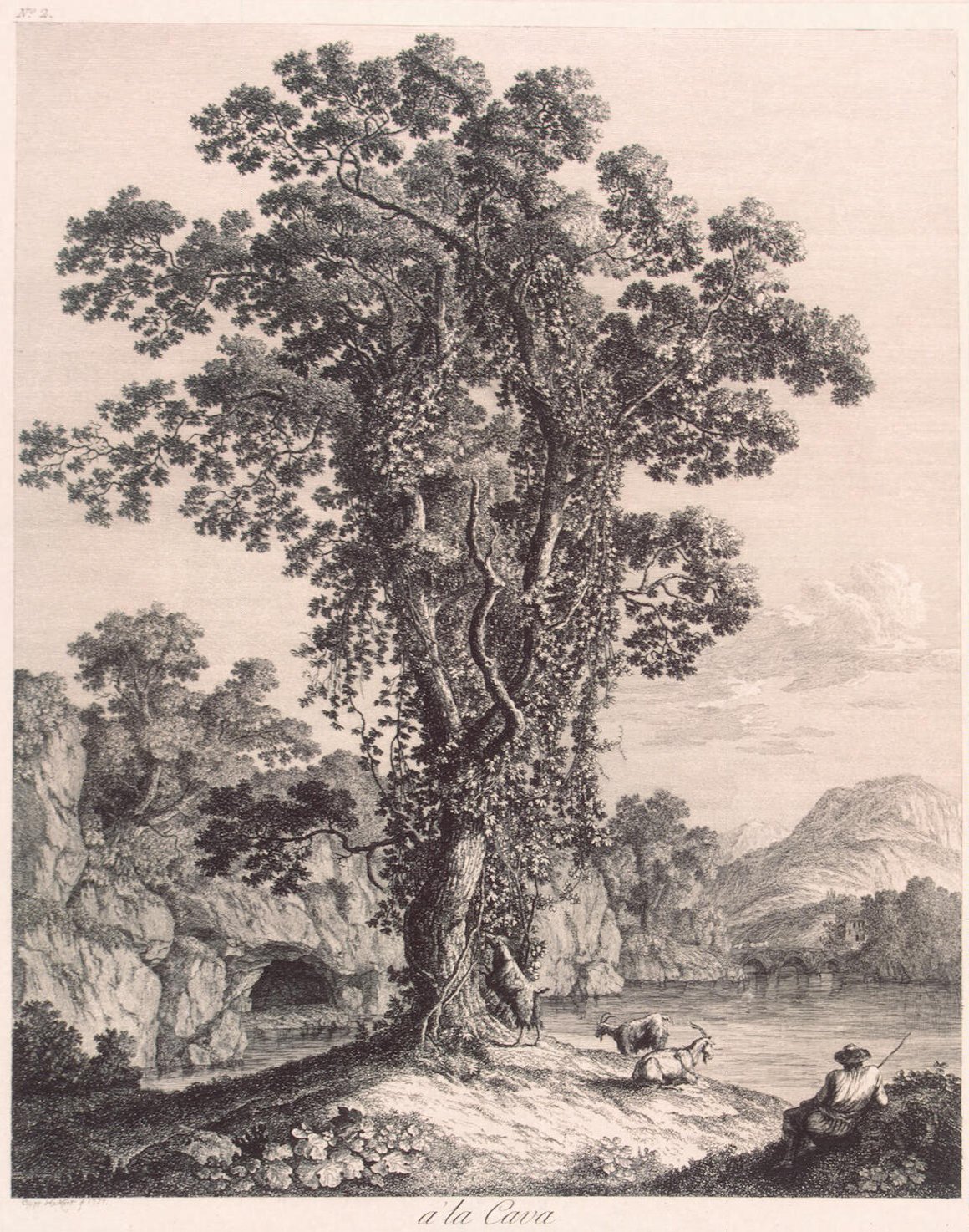 View of the Environs of Cava - Georg Abraham Hackert | Endless Paintings