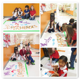 The SuperHeroes: Time for the Field Day Banner!