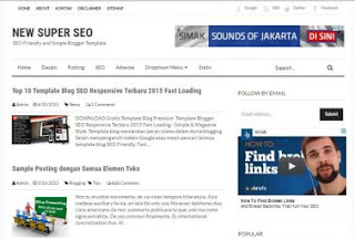UPDATE!!! New Super SEO Friendly Blogger Template | SiBeras Pulen