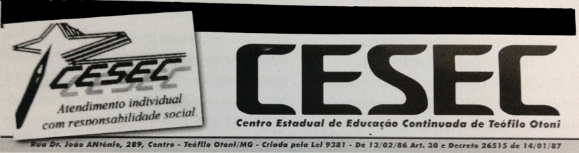 CESEC - Teófilo Otoni: Serviços