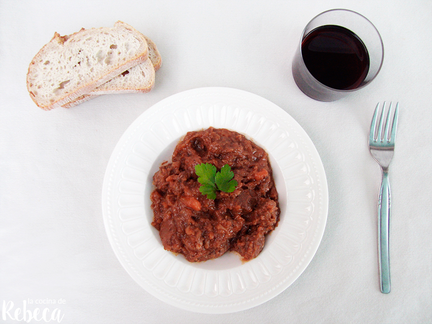 La cocina de Rebeca: Carrillada o carrillera estofada al vino
