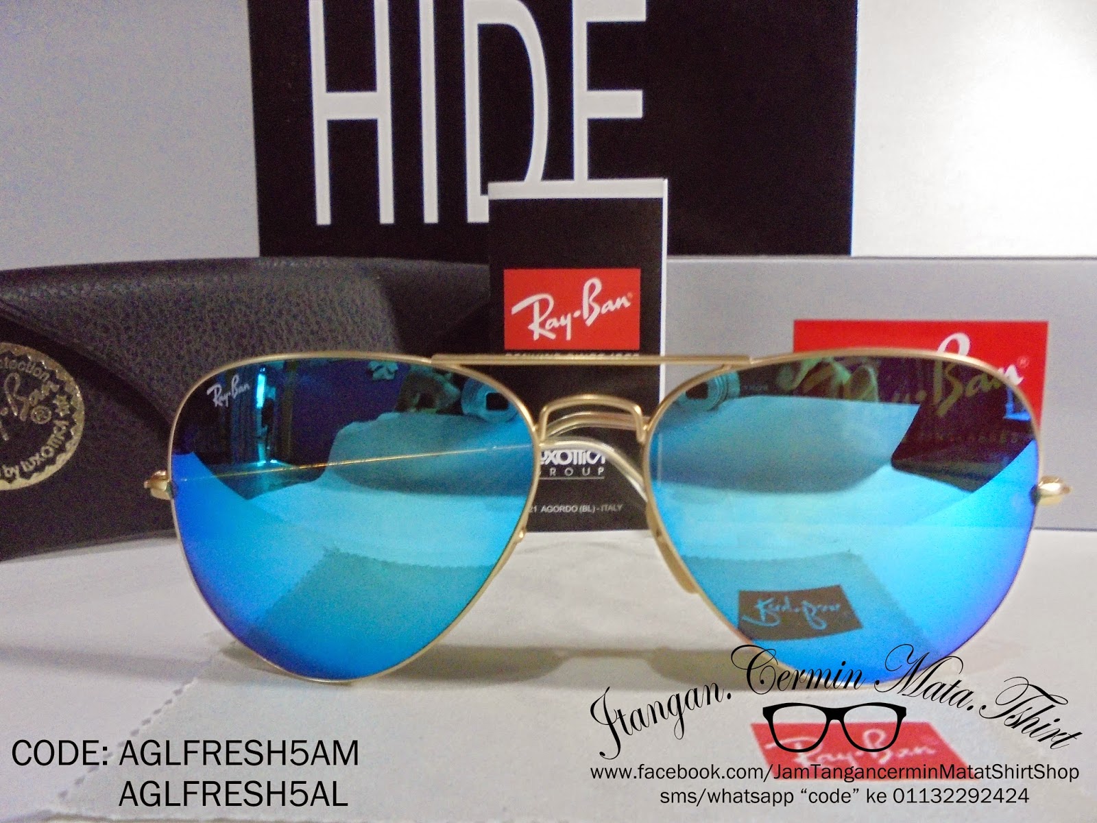 KOLEKSI CERMIN MATA RAY BAN: RAY BAN AVIATOR LARGE METAL COLLECTIONS