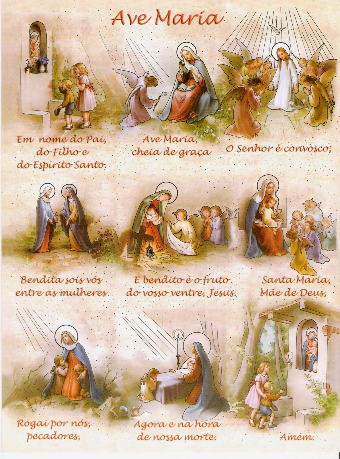 A oração da Ave Maria comentada | Juventude Franciscana - Frat ...