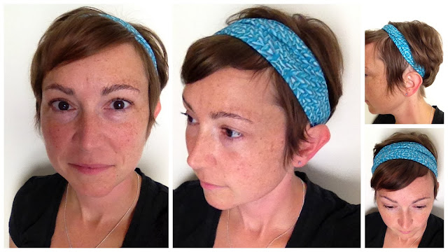 Kibbles 'N Knits: How to make a headband from a fabric book cover