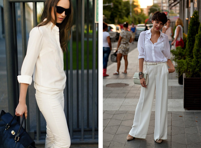 STREET STYLE; WHITE INSPIRATION.-