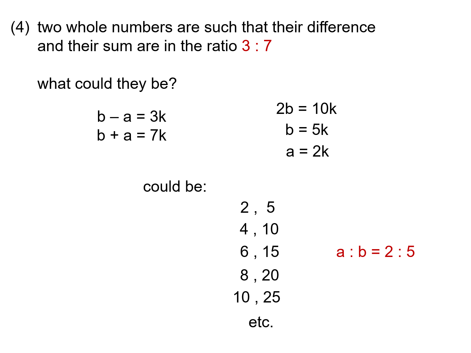 MEDIAN Don Steward mathematics teaching: ratio of difference to sum