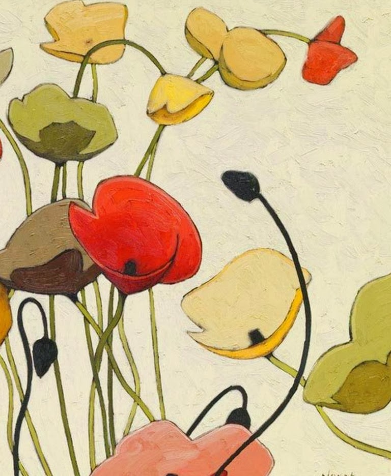 El arte es su máxima expresión : Flores Minimalismo al Óleo, Shirley ...