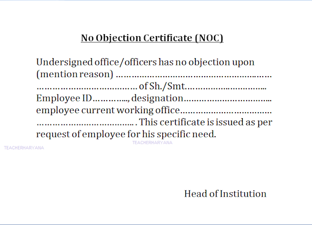No objection certificate (NOC), No complaint/ enquiry pending ...