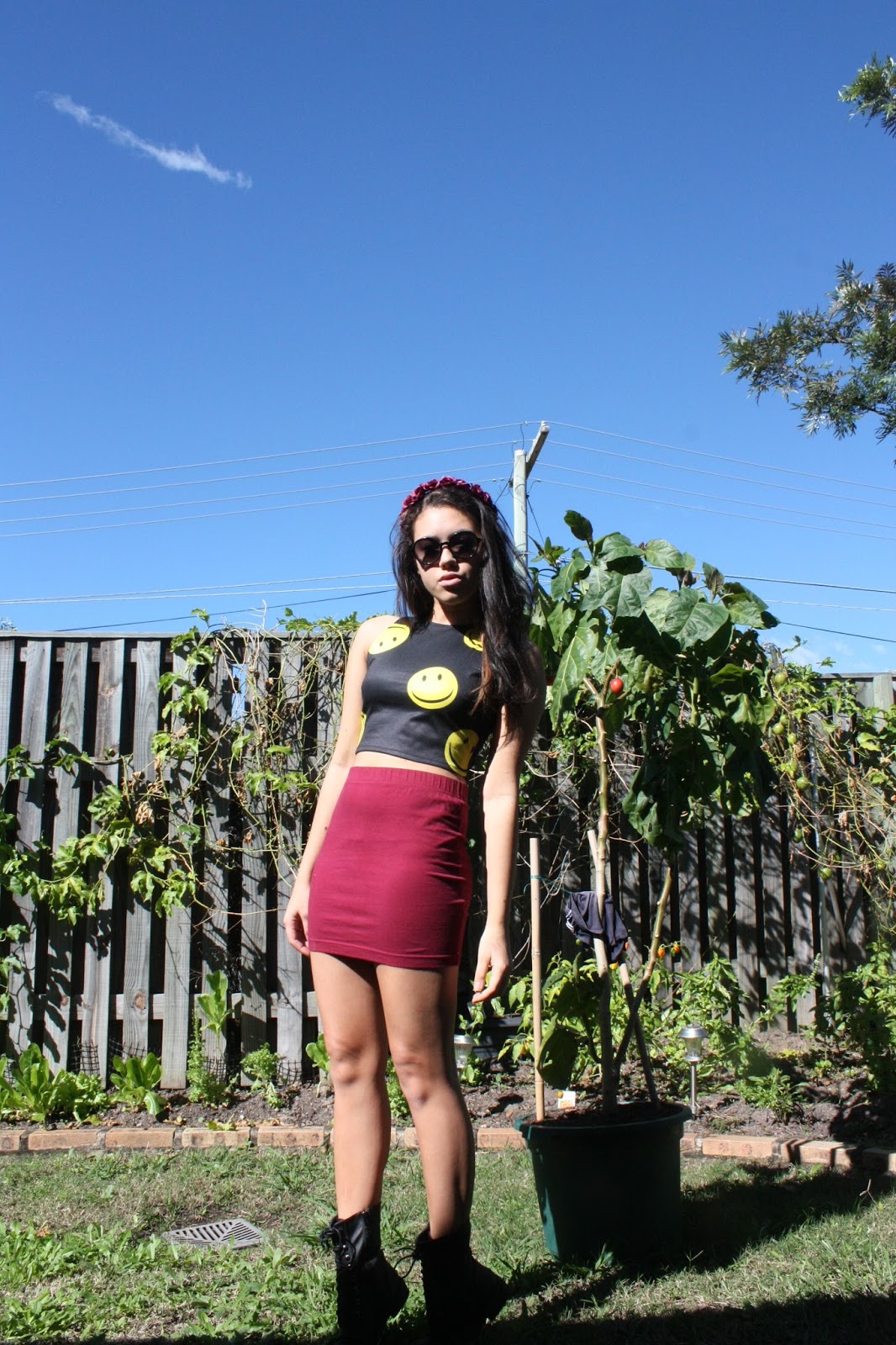 Jamie Denise: FIRST POST // Everland Clothing crop top // ootd
