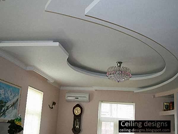 curved gypsum ceiling designs for living room