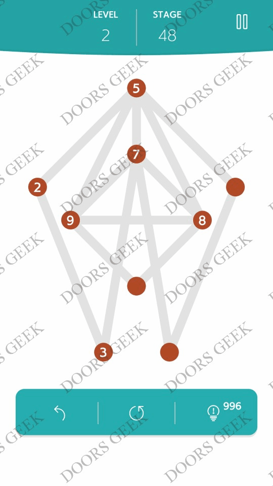 1LINE Level 2 Stage 48 Solution ~ Doors Geek
