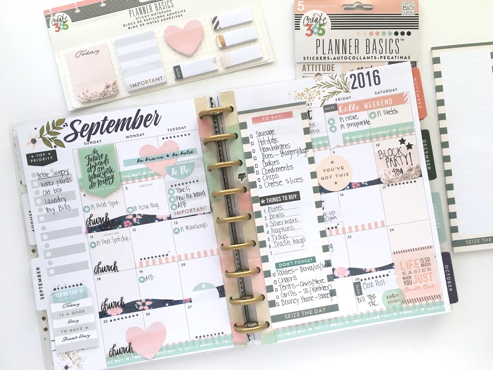 Lump, Bump and Clump!: September Planning - mambi