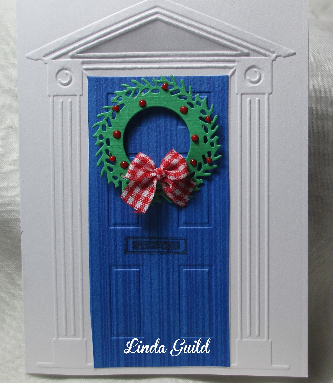 Nothin' Fancy: Embossed Door Christmas Cards