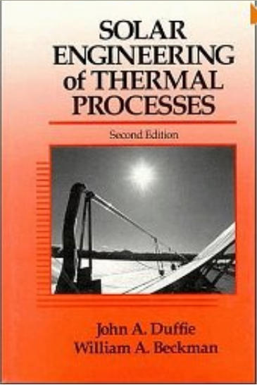 Solar Engineering Of Thermal Processes