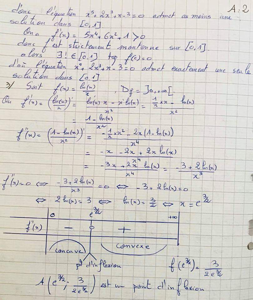 maths 2 bac economie