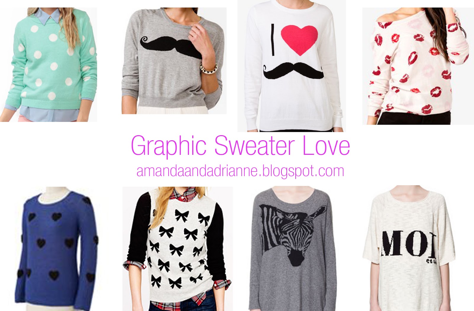 A Love Affair With Eyeliner: Fashion Trend: Graphic Sweaters