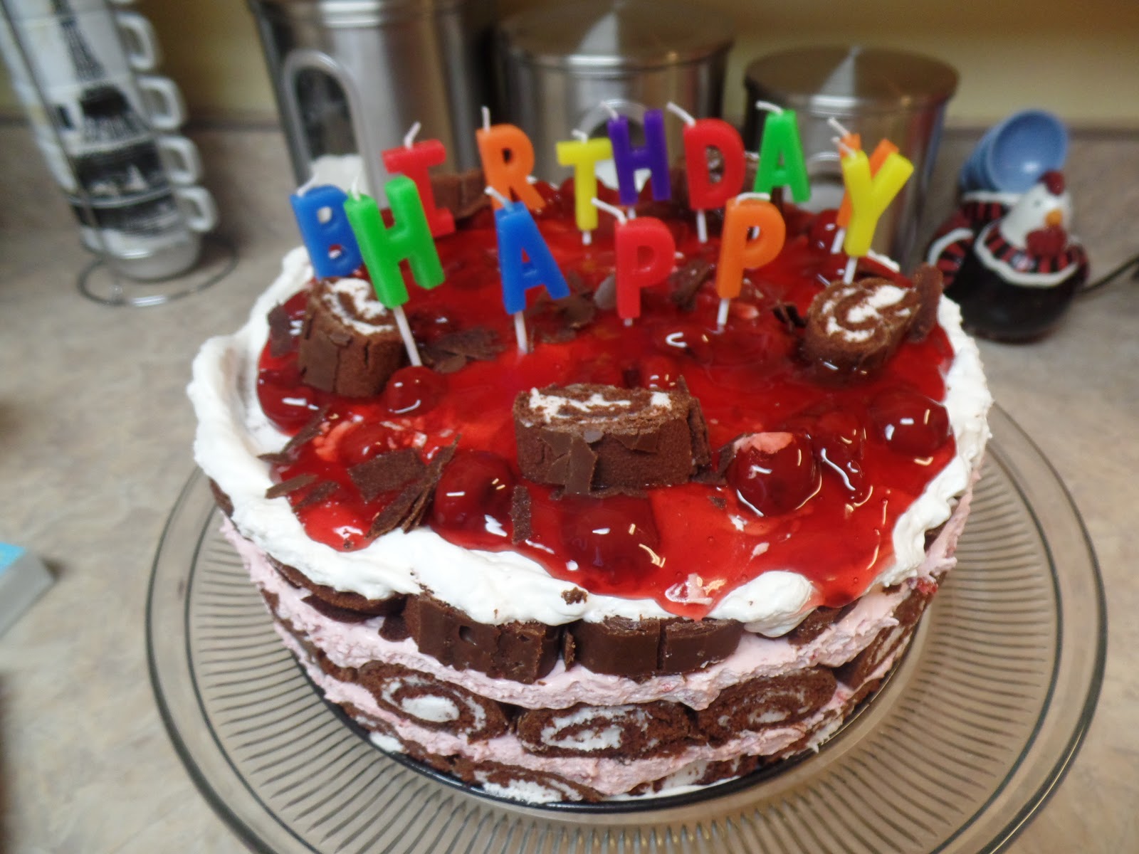 Cooking & Conversation: Happy Birthday to Doug- Swiss Roll Cherry ...