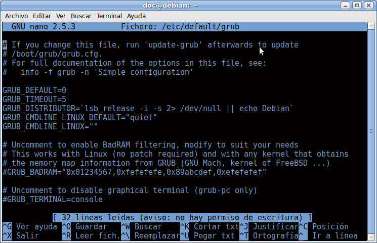 Cómo ser debianita... y no morir en el intento: Cambiar el orden de ...
