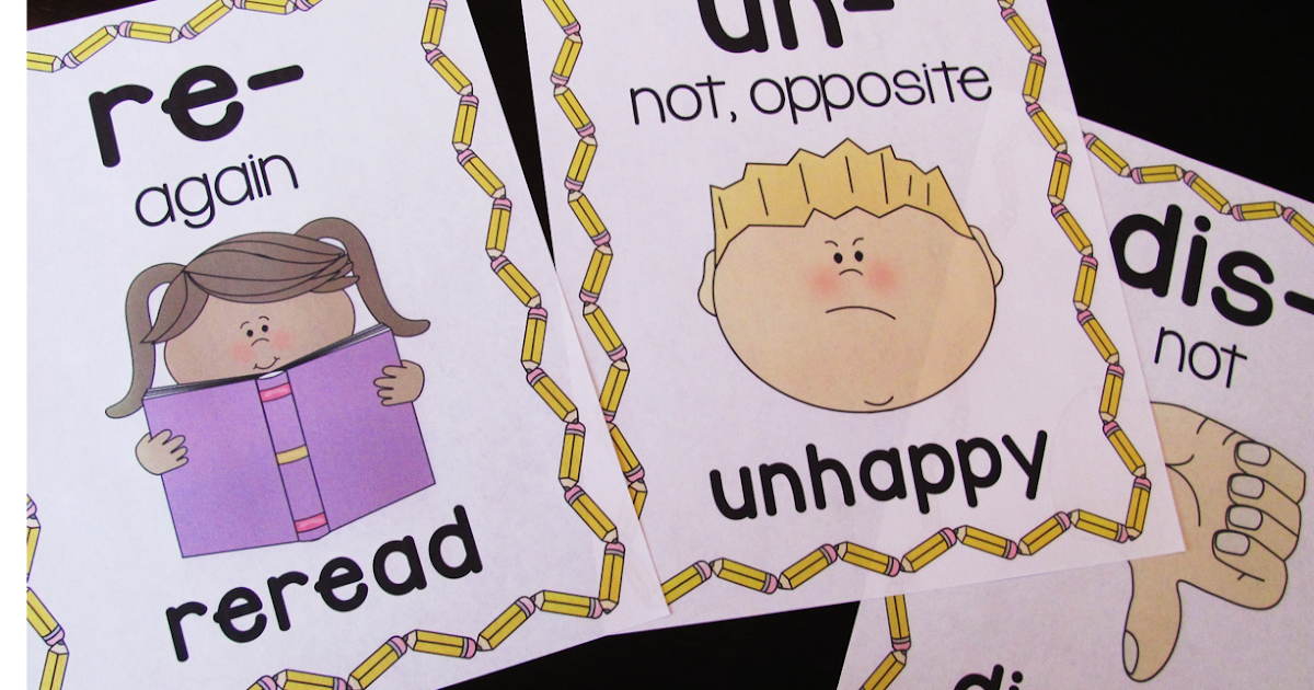 Miss Giraffe's Class: Prefixes and Suffixes Teaching Ideas for First ...